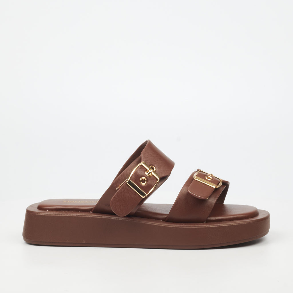 Chocolate Coconut 25 wedge Slides – Saint Lori Boutique