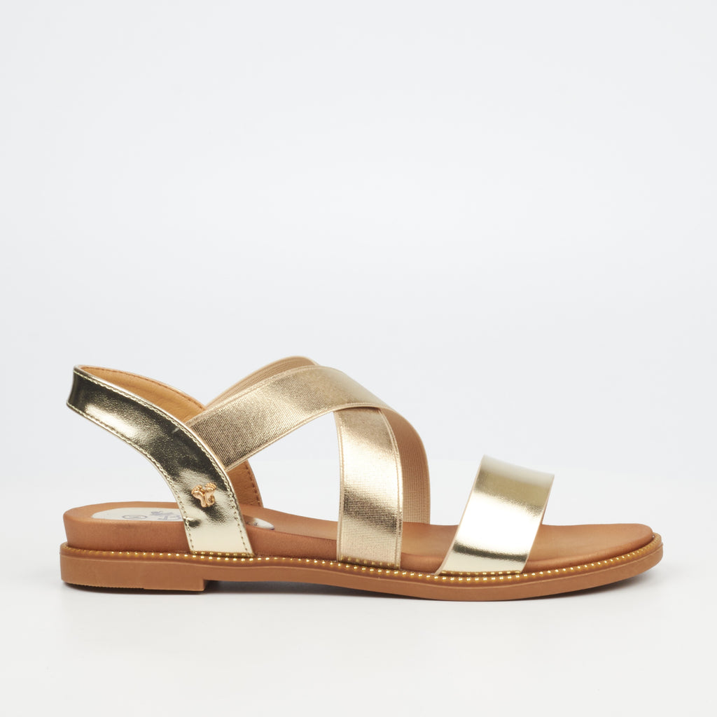 Gold Ellie Elastic Flats – Saint Lori Boutique